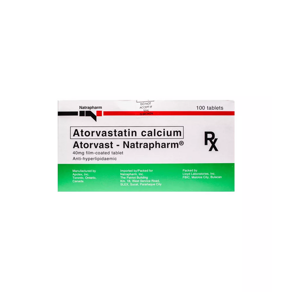 ATORVAST-NATRAPHARM Atorvastatin Calcium 40mg Film-Coated Tablet 1's ...